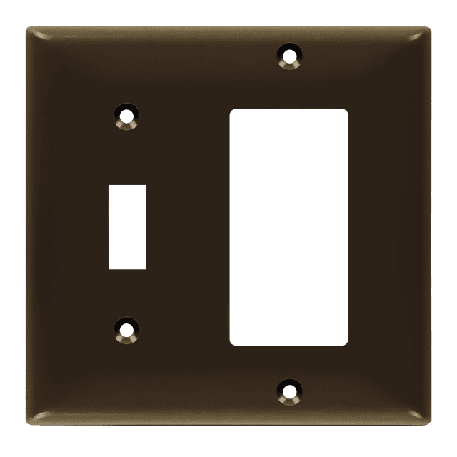 ENERLITES Combination Toggle Light Switch/Decorator Light Switch Plate ...