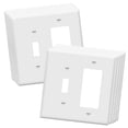 ENERLITES Combination Toggle Light Switch/Decorator Switch Wall Plate ...
