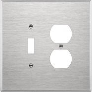 ENERLITES Blank Device Metal Wall Plate, Blank Outlet Covers, 1-Gang ...