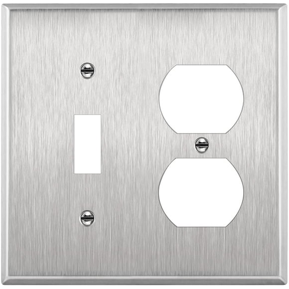 silver light switch plates