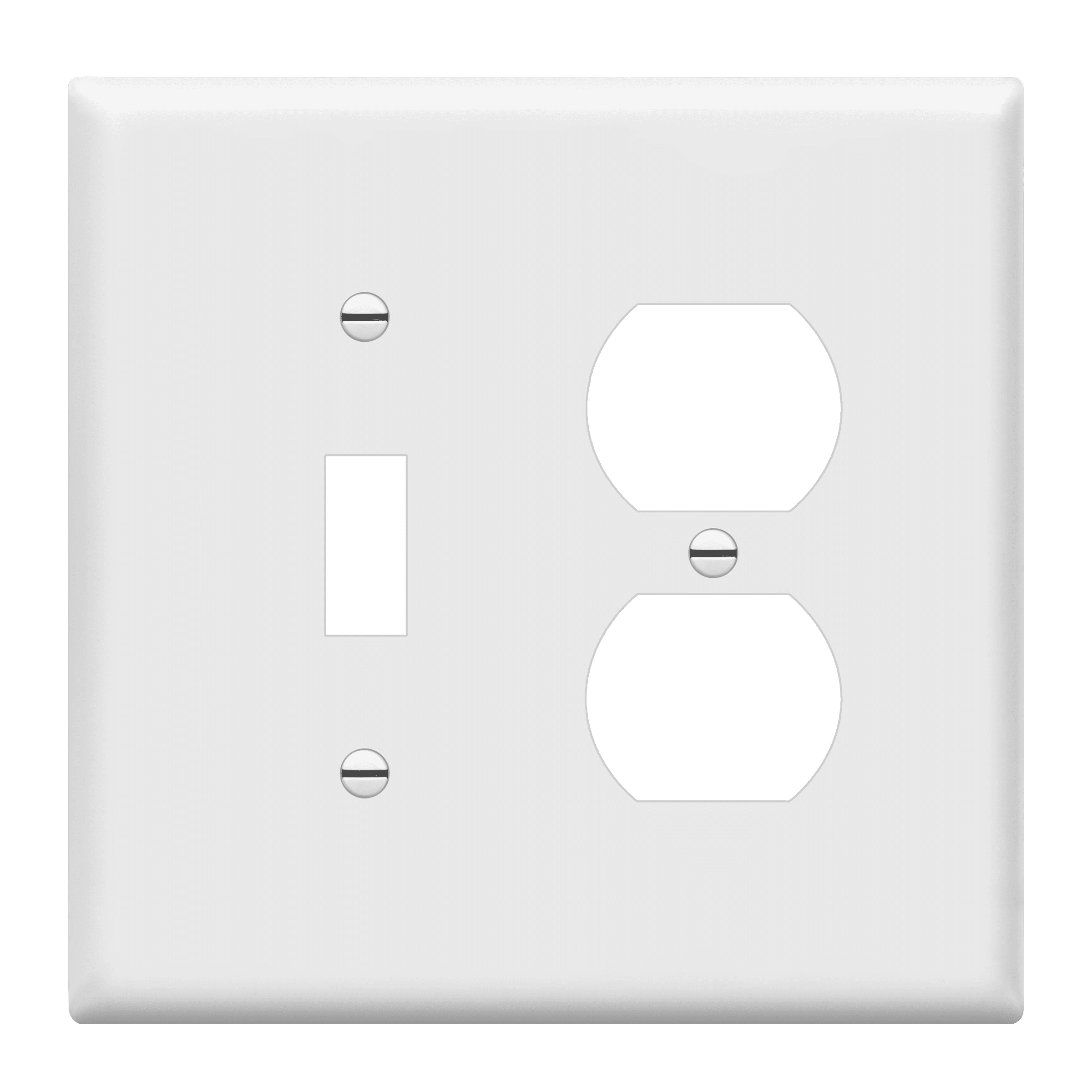 ENERLITES Combination Toggle Light Switch/Duplex Receptacle Outlet Wall ...