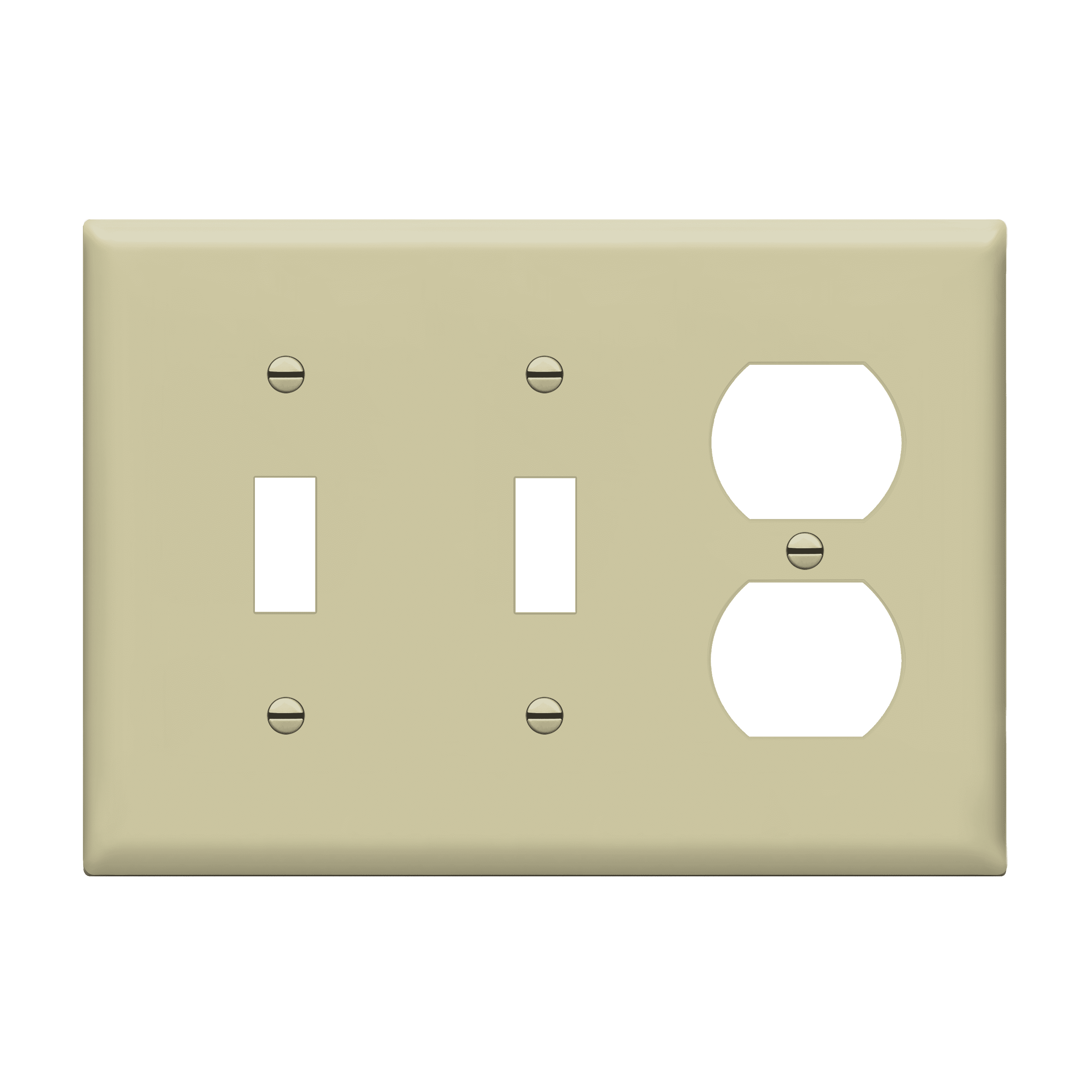 ENERLITES Combination Triple Gang Wall Plate, Double Toggle Switch ...