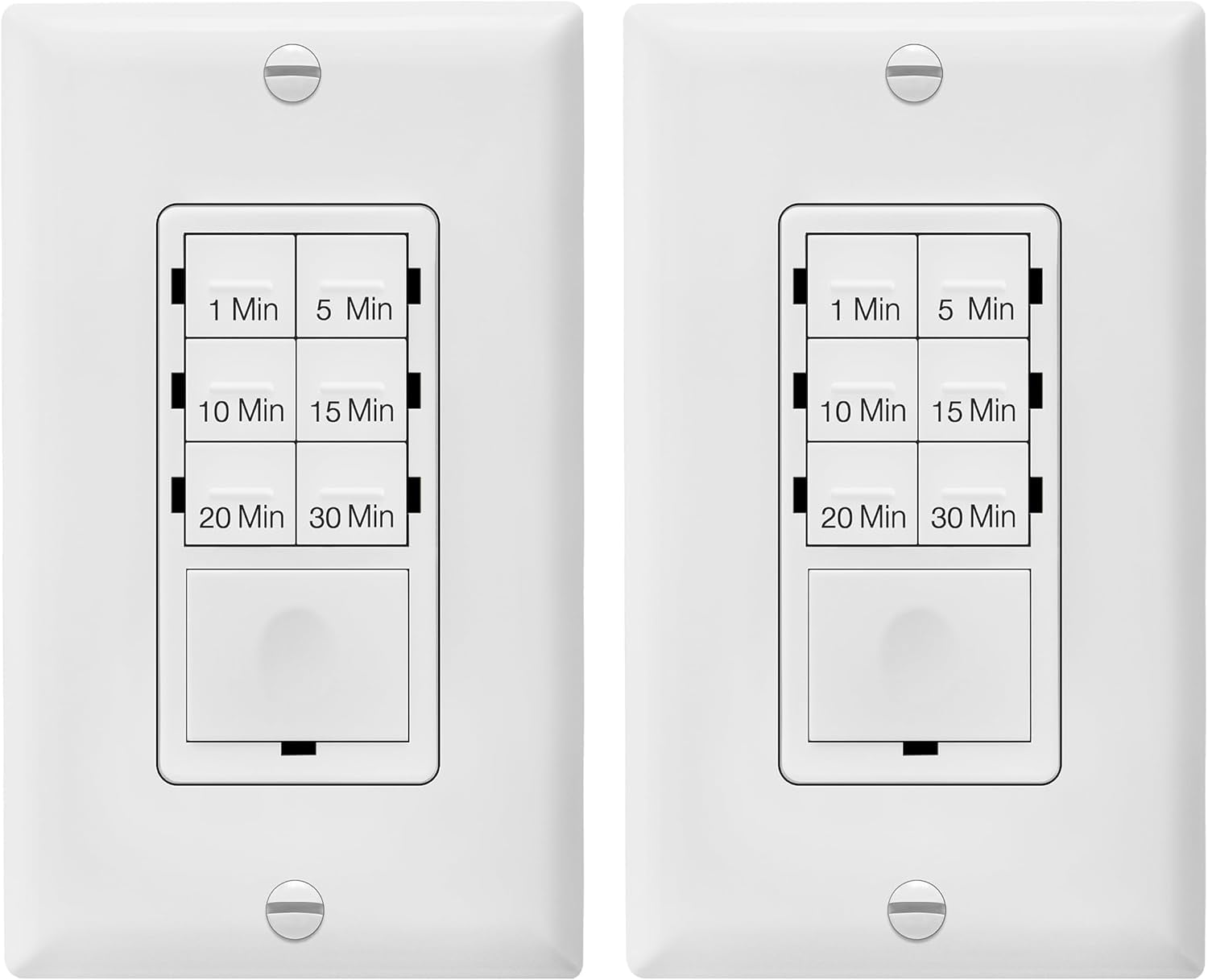 ENERLITES Bathroom Wall Automatic Countdown Timer Switch, 1-30 Min ...