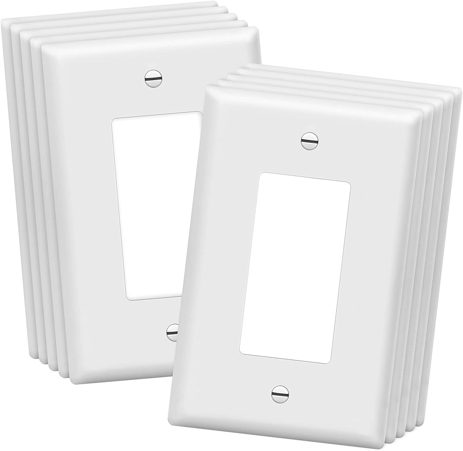 ENERLITES Decorator Light Switch or Receptacle Outlet Wall Plate, Gloss ...