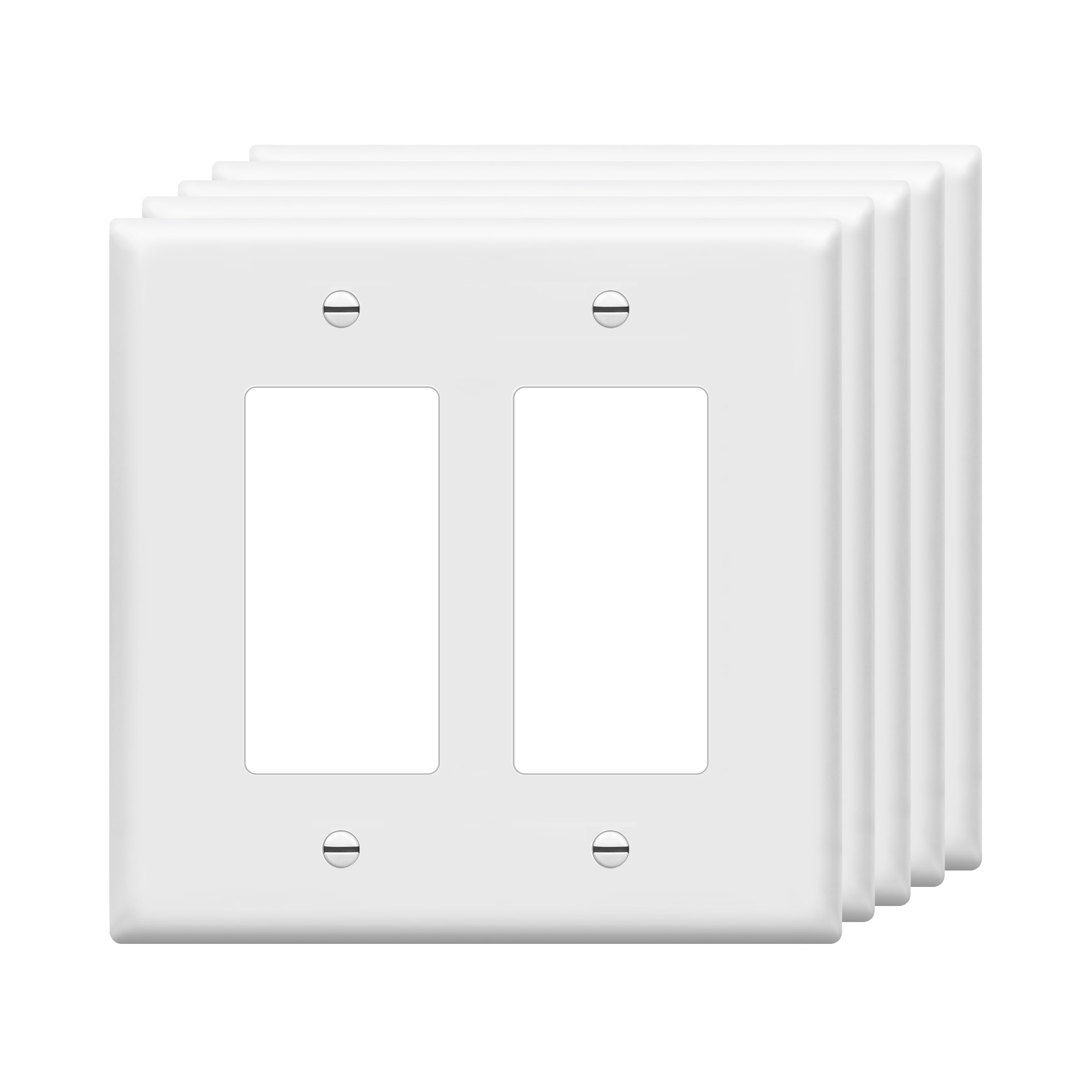 ENERLITES Decorator Light Switch or Receptacle Outlet Wall Plate, Gloss ...