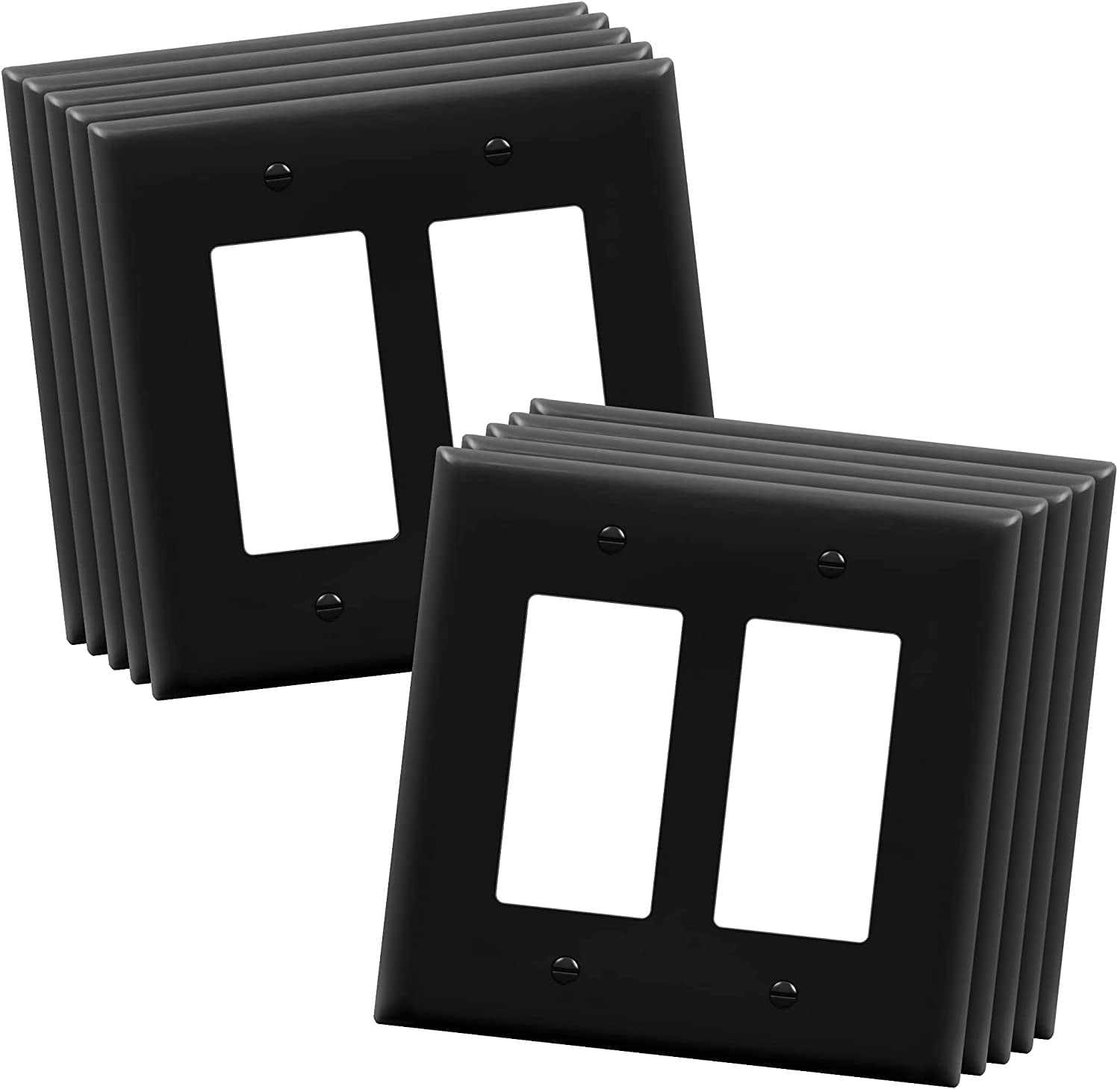 ENERLITES Decorator Light Switch / Receptacle Outlet Wall Plate, Gloss ...