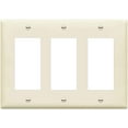 ENERLITES Decorator Light Switch Wall Plate, Receptacle Outlet Cover, 3 ...