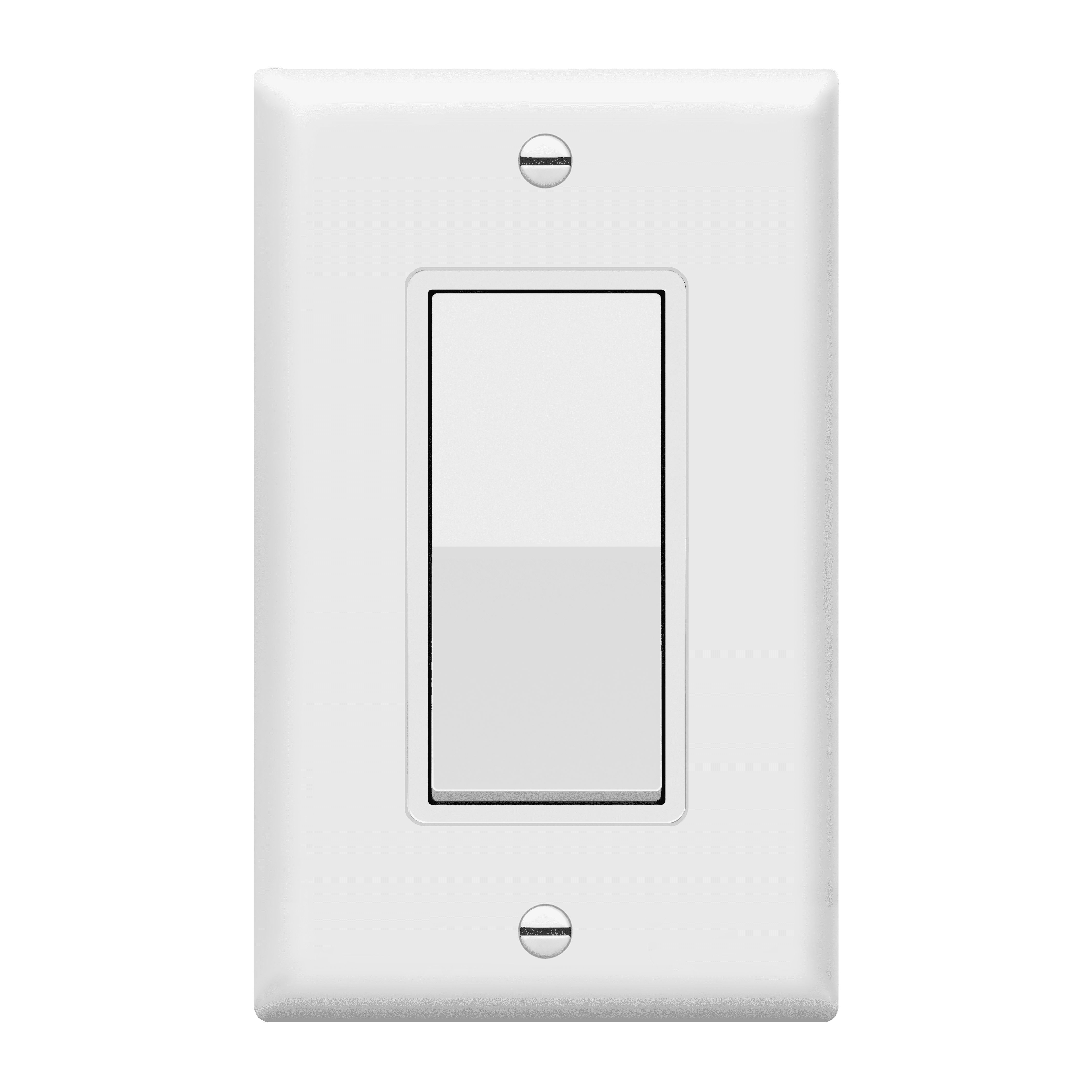 ENERLITES Decorator Paddle Light Switch with Wall Plates, Wall Switch ...