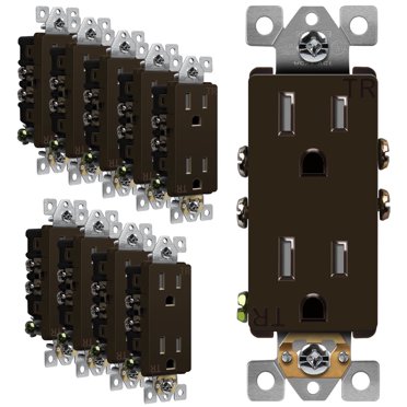 Leviton 5050 Single-Surface Replacement Range Receptacle, 3 Wire ...