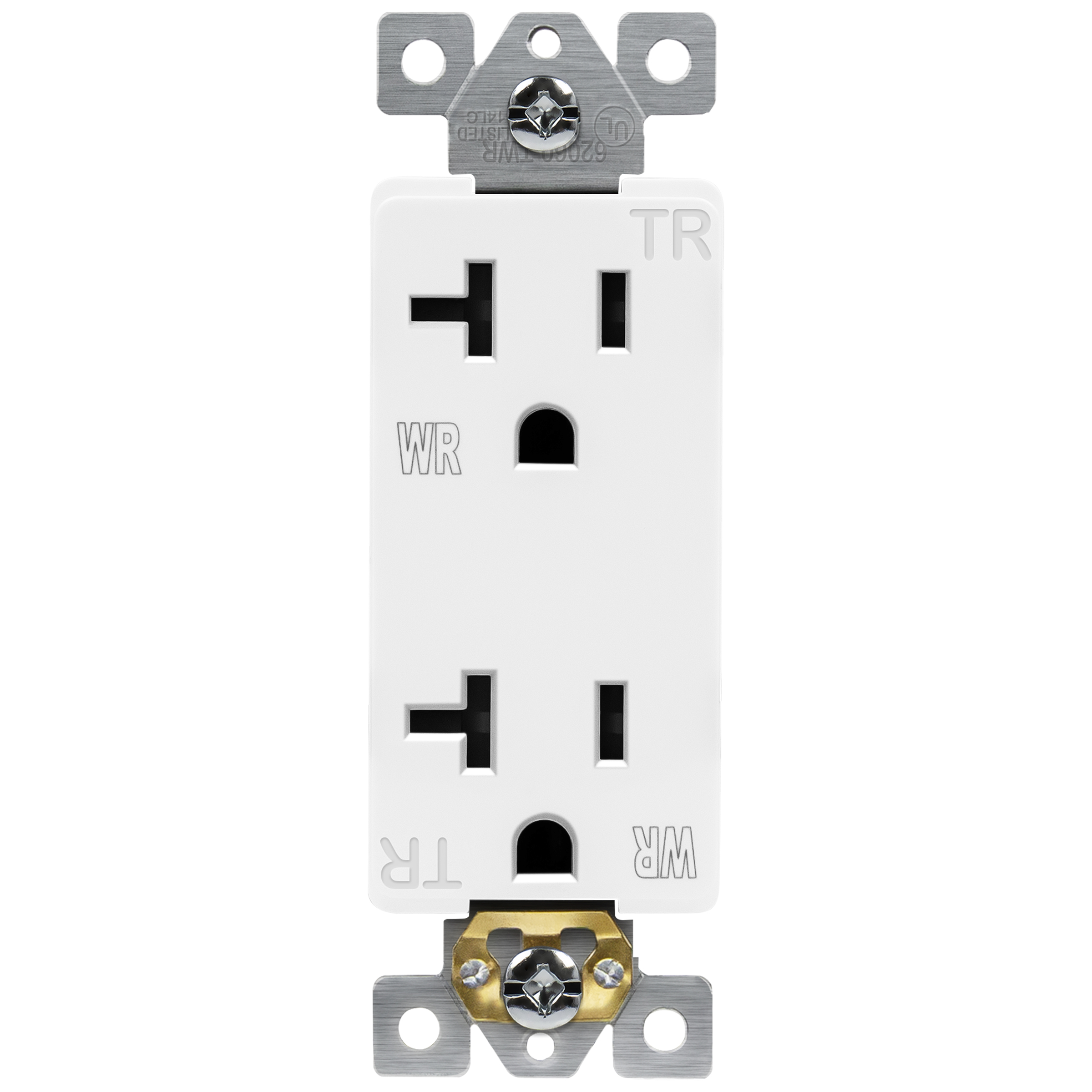 ENERLITES Decorator Receptacle, Tamper-Weather-Resistant, Commercial ...
