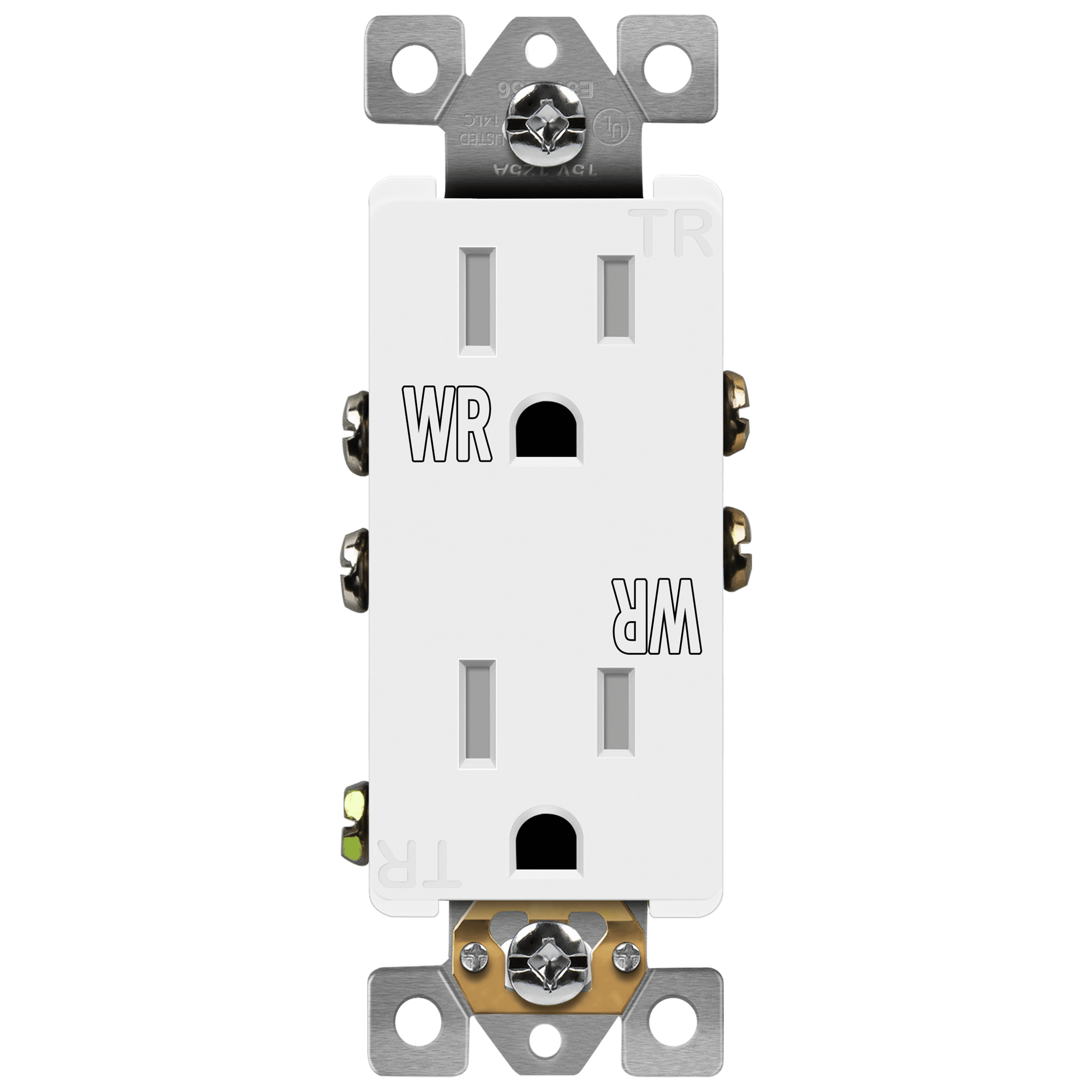 ENERLITES Decorator Receptacle, Tamper-Weather-Resistant, Gloss Finish ...