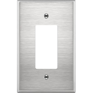 ENERLITES Decorator Switch / Receptacle Outlet Metal Wall Plate ...