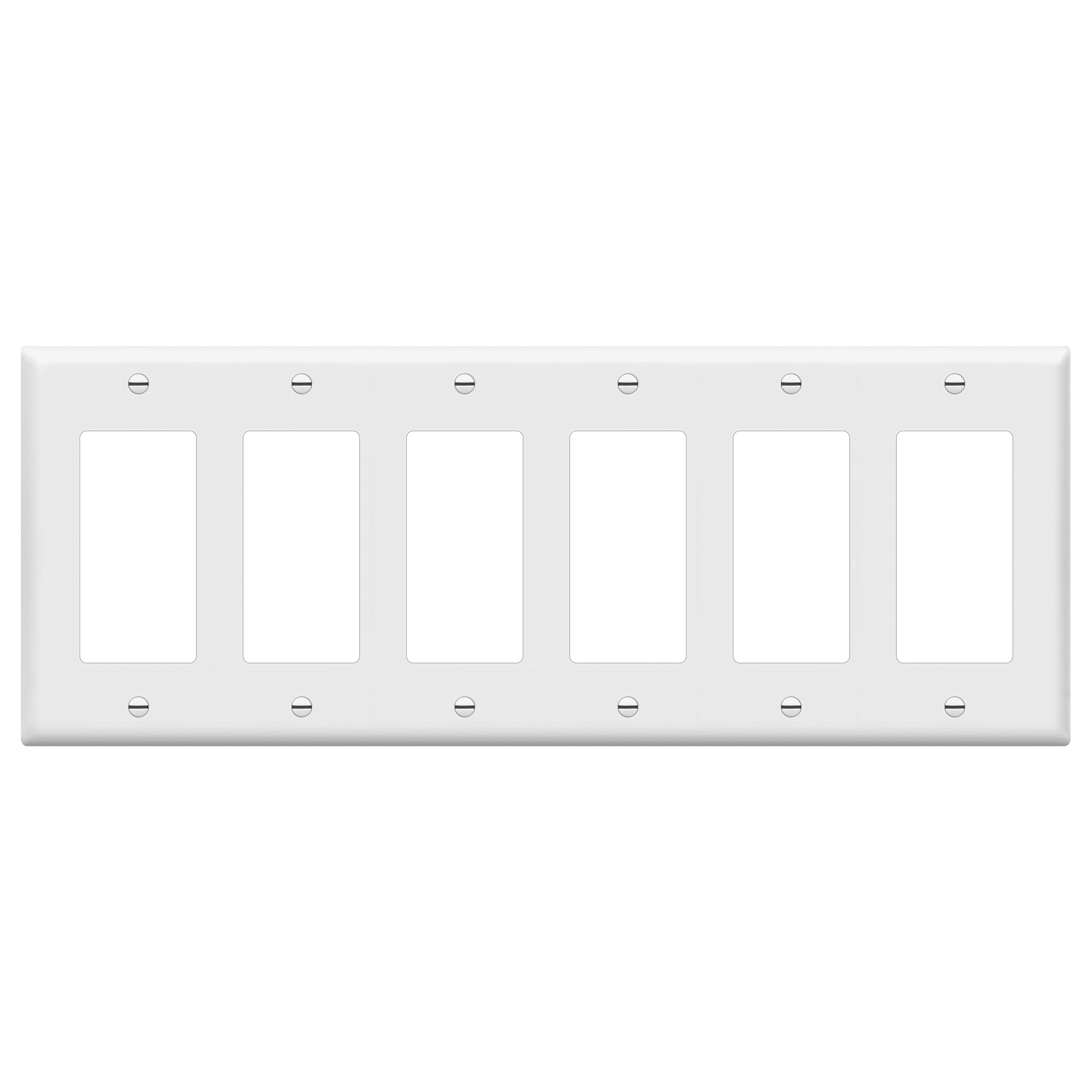 ENERLITES Decorator Switch Wall Plate, Receptacle Outlet Cover, Size 6 ...