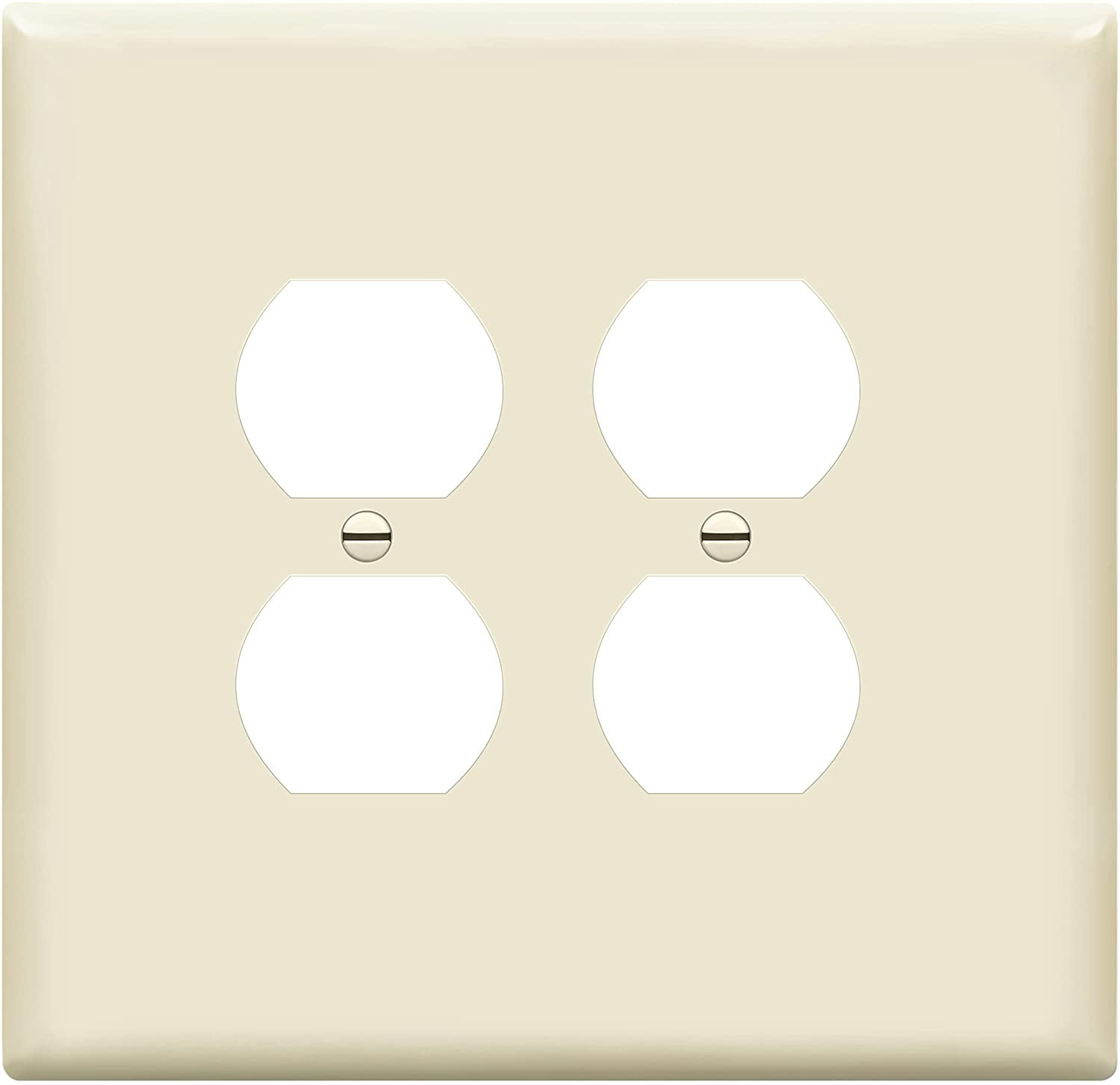 ENERLITES Double Duplex Outlet Cover, Unbreakable Thermoplastic, UL ...