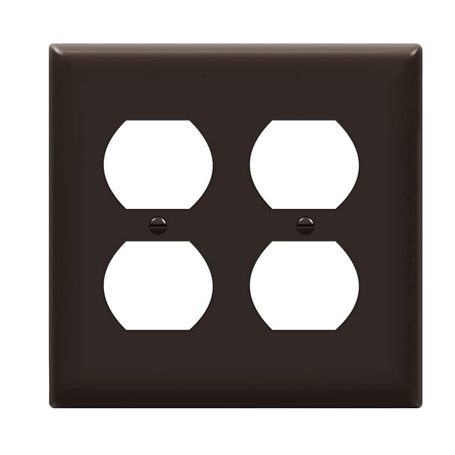ENERLITES Double Duplex Wall Plate, Two Gang Electrical Outlet Cover ...