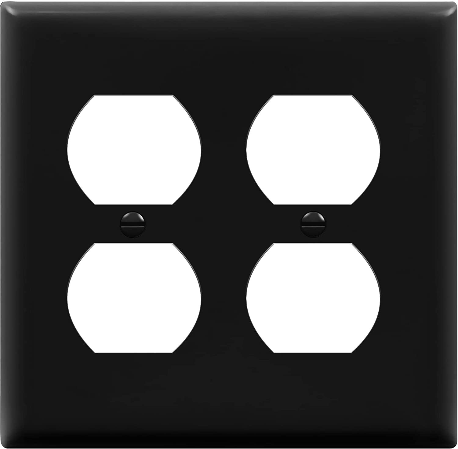 ENERLITES Double Duplex Wall Plate, Two Gang Electrical Outlet Cover ...