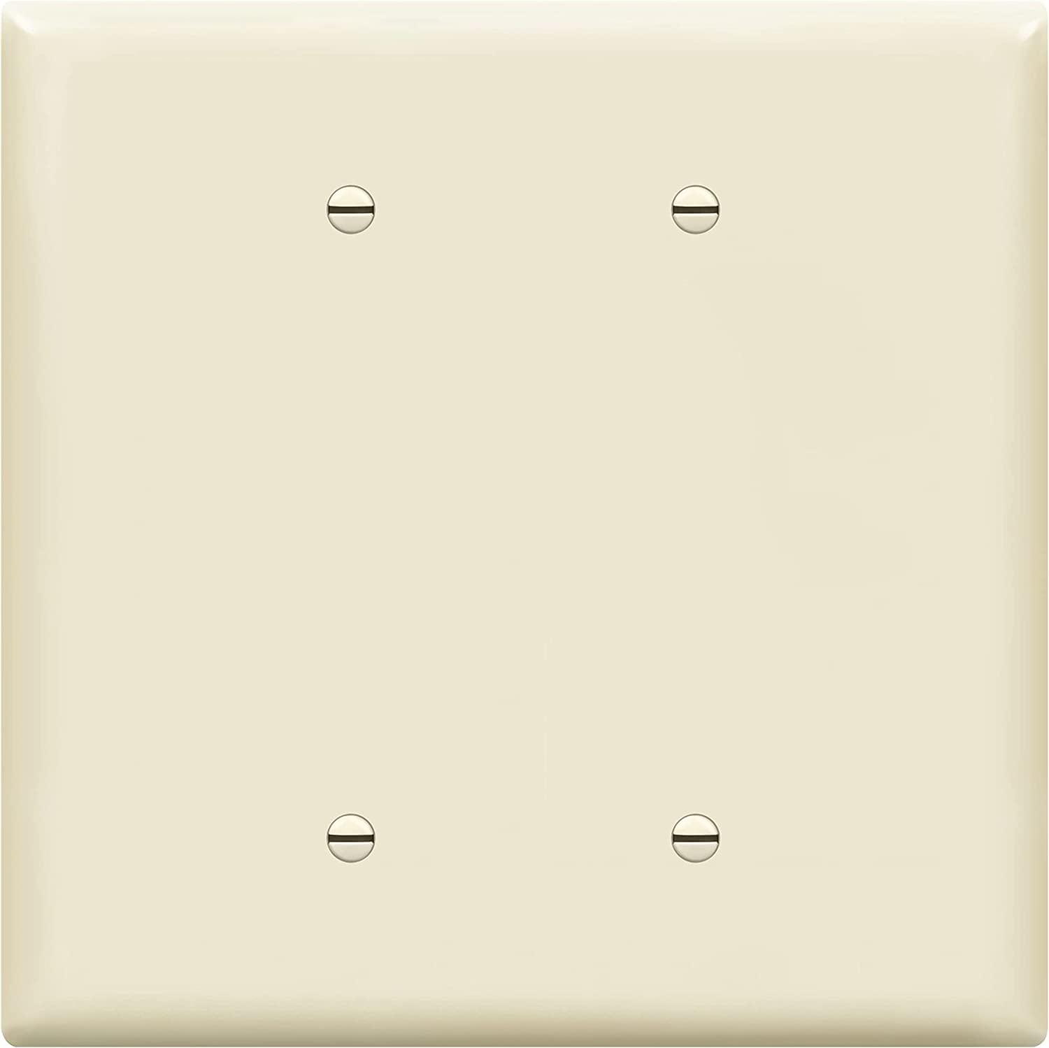 ENERLITES Double Outlet Cover with Screws, 2-Gang Electrical Wall Plate ...