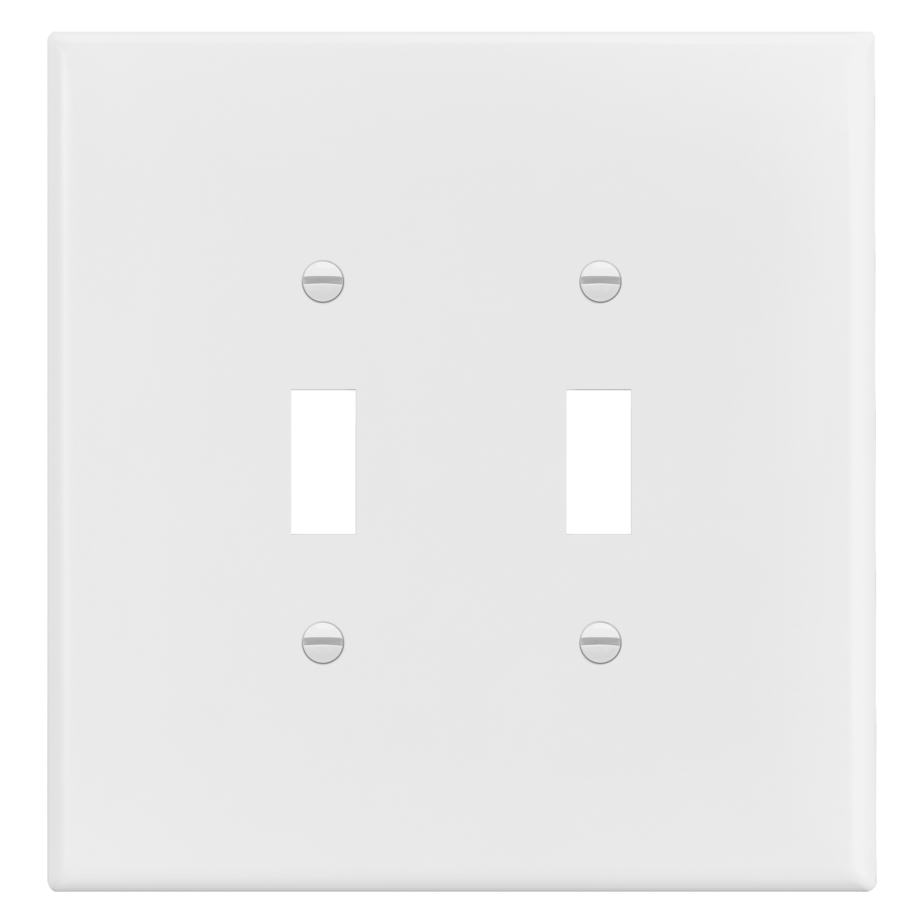 Enerlites Double Toggle Switch Cover, Oversized 5.5x5.5 inch, White ...