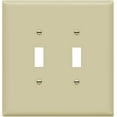 ENERLITES Double Toggle Switch Cover, Two Gang Light Switch Wall Plate ...