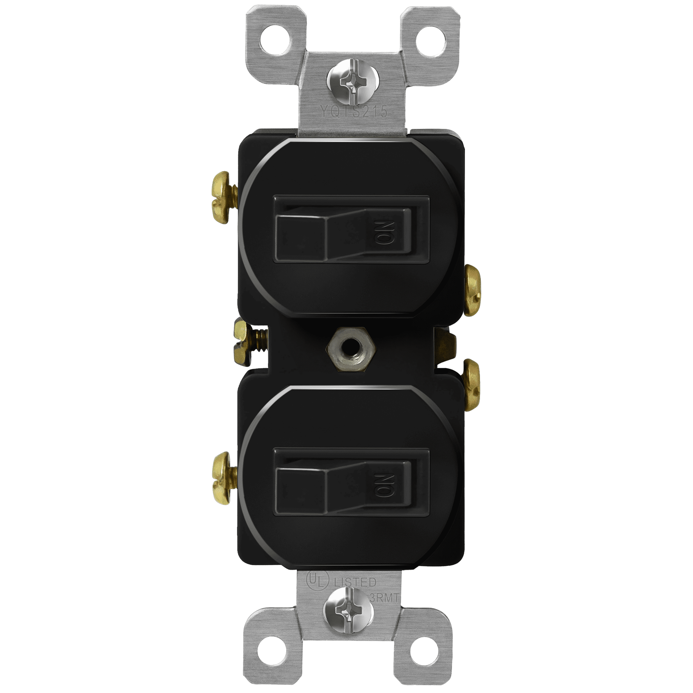 Enerlites Duplex Double Toggle Light Switch, Single Pole, Side Wiring ...