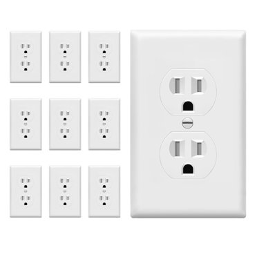 Plugmold Multi Outlet Strip 12 Single 15 Amp Outlets Steel Ivory ...