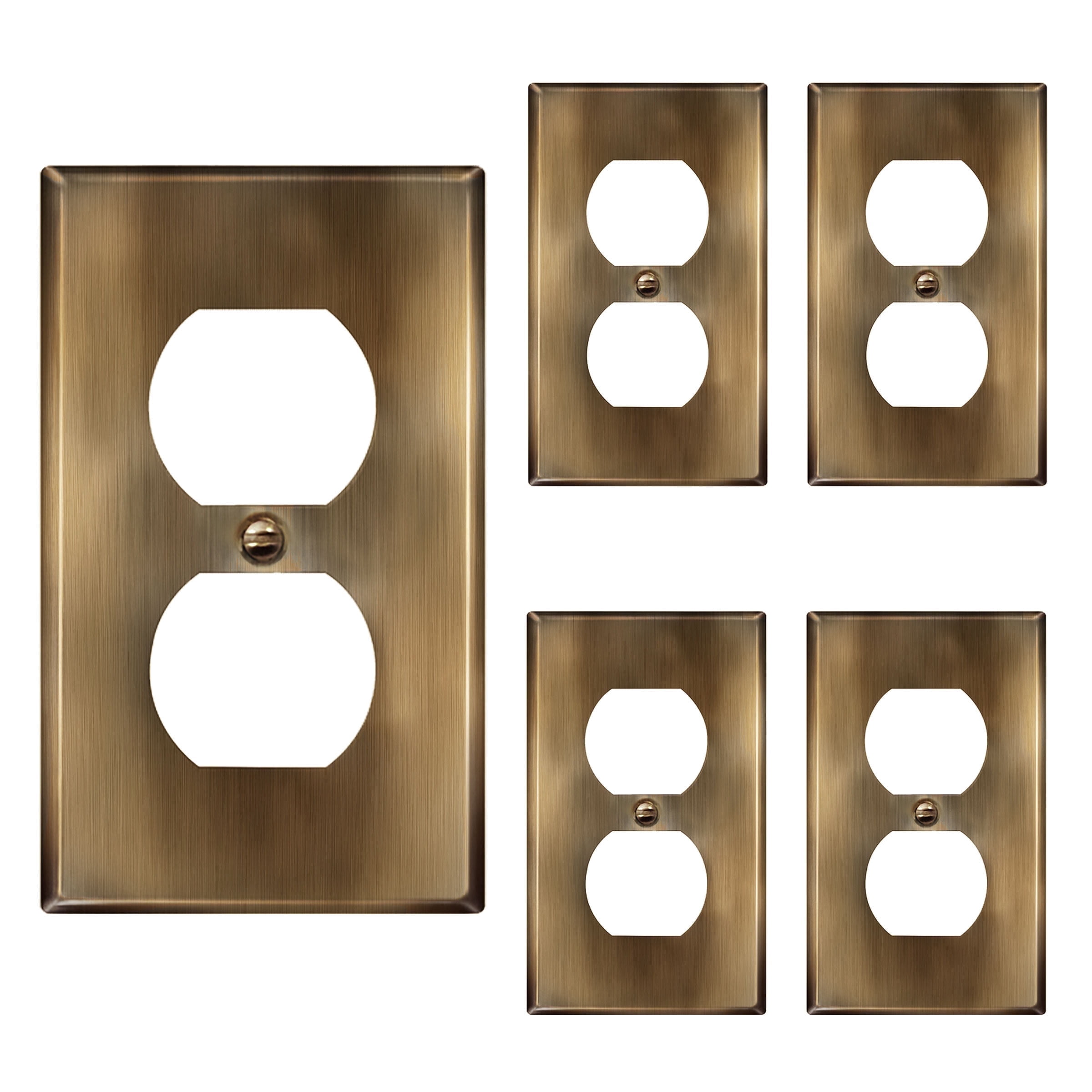 ENERLITES Stainless Steel Wall Plate, Single-Gang Outlet Cover ...