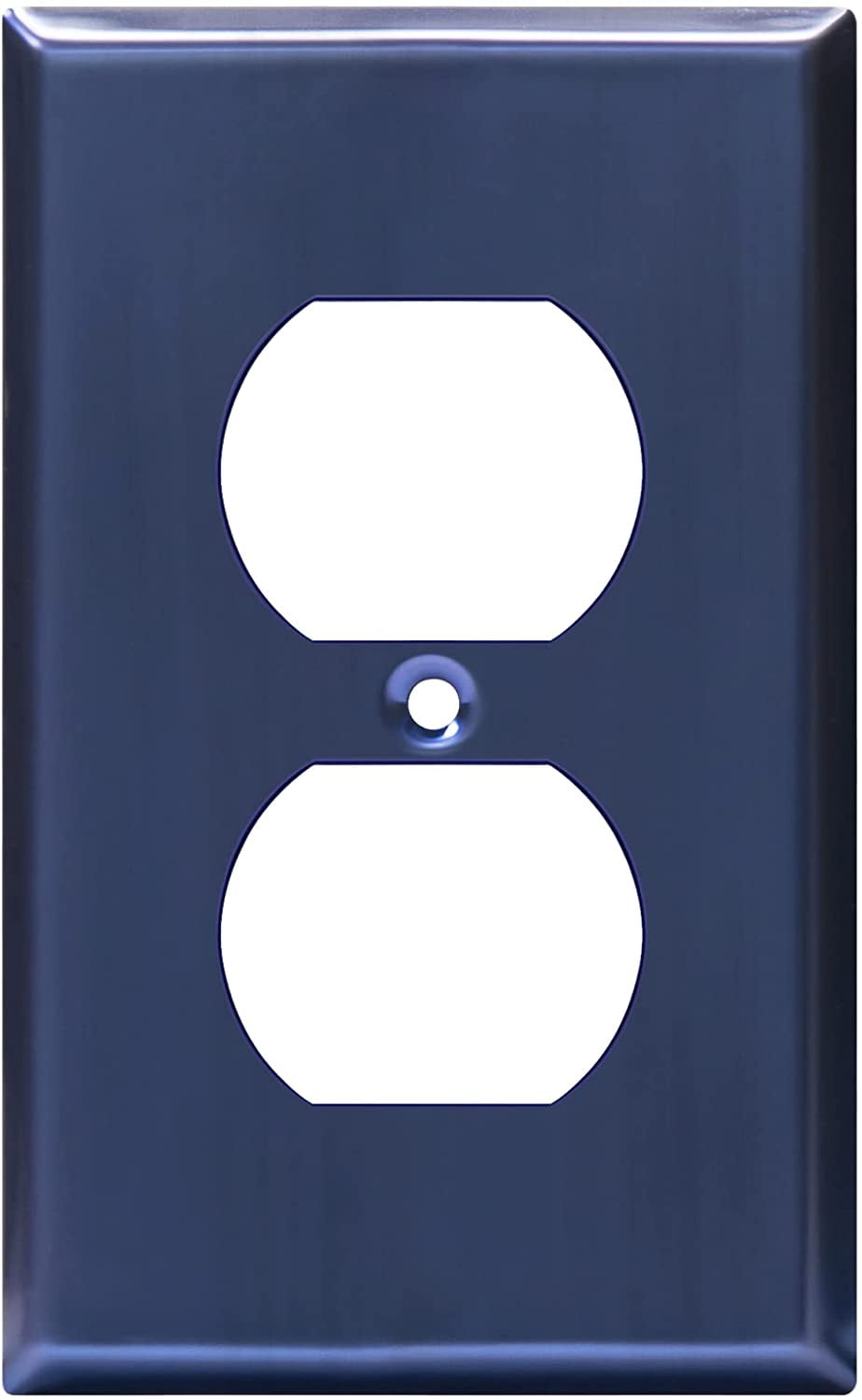 ENERLITES Duplex Receptacle Metal Wall Plate, Stainless Steel Outlet ...