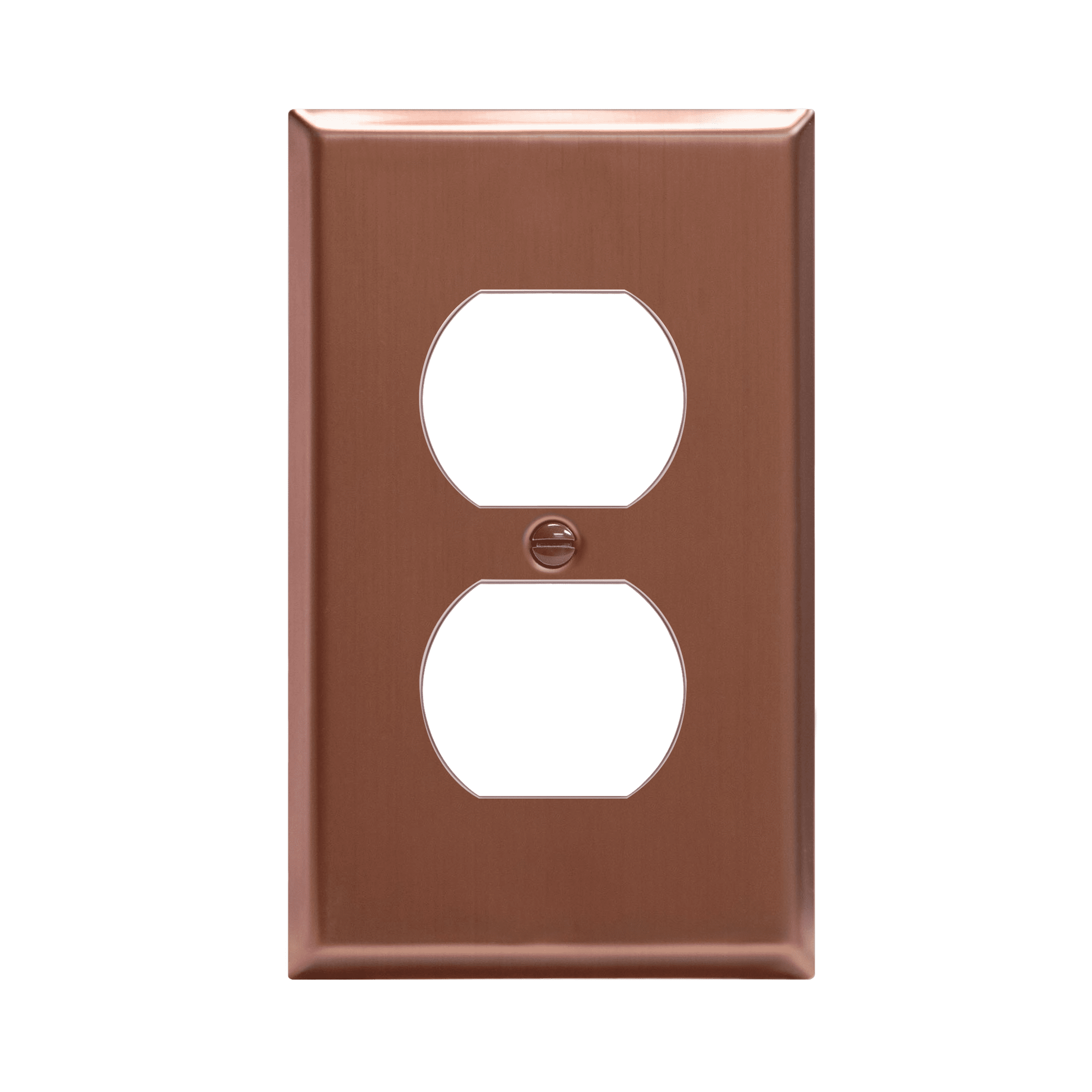 ENERLITES Duplex Receptacle Metal Wall Plate, Stainless Steel Outlet ...