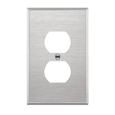 ENERLITES Decorator Switch or Outlet Metal Wall Plate, Stainless Steel ...