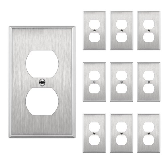Black Metal Outlet Covers