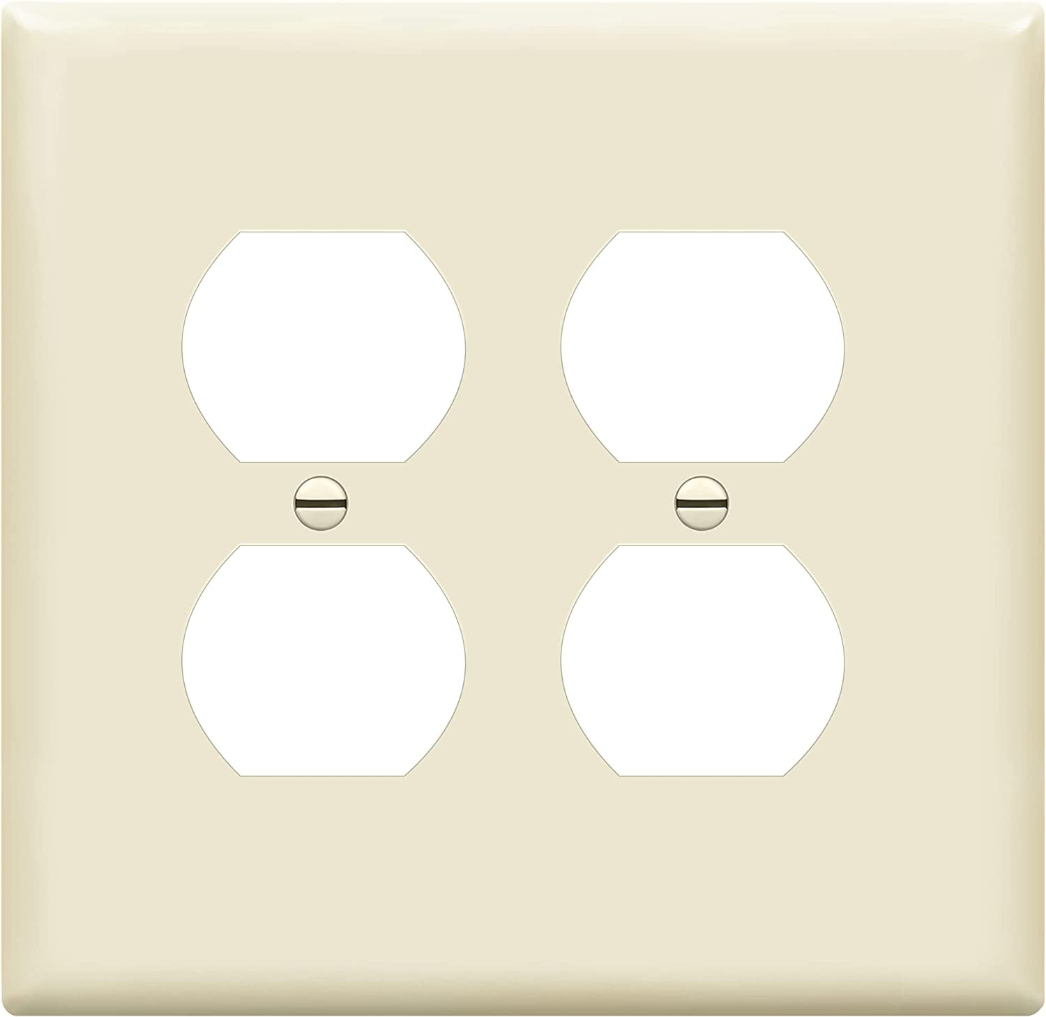ENERLITES Duplex Receptacle Outlet Wall Plate, Gloss Finish, Midway ...