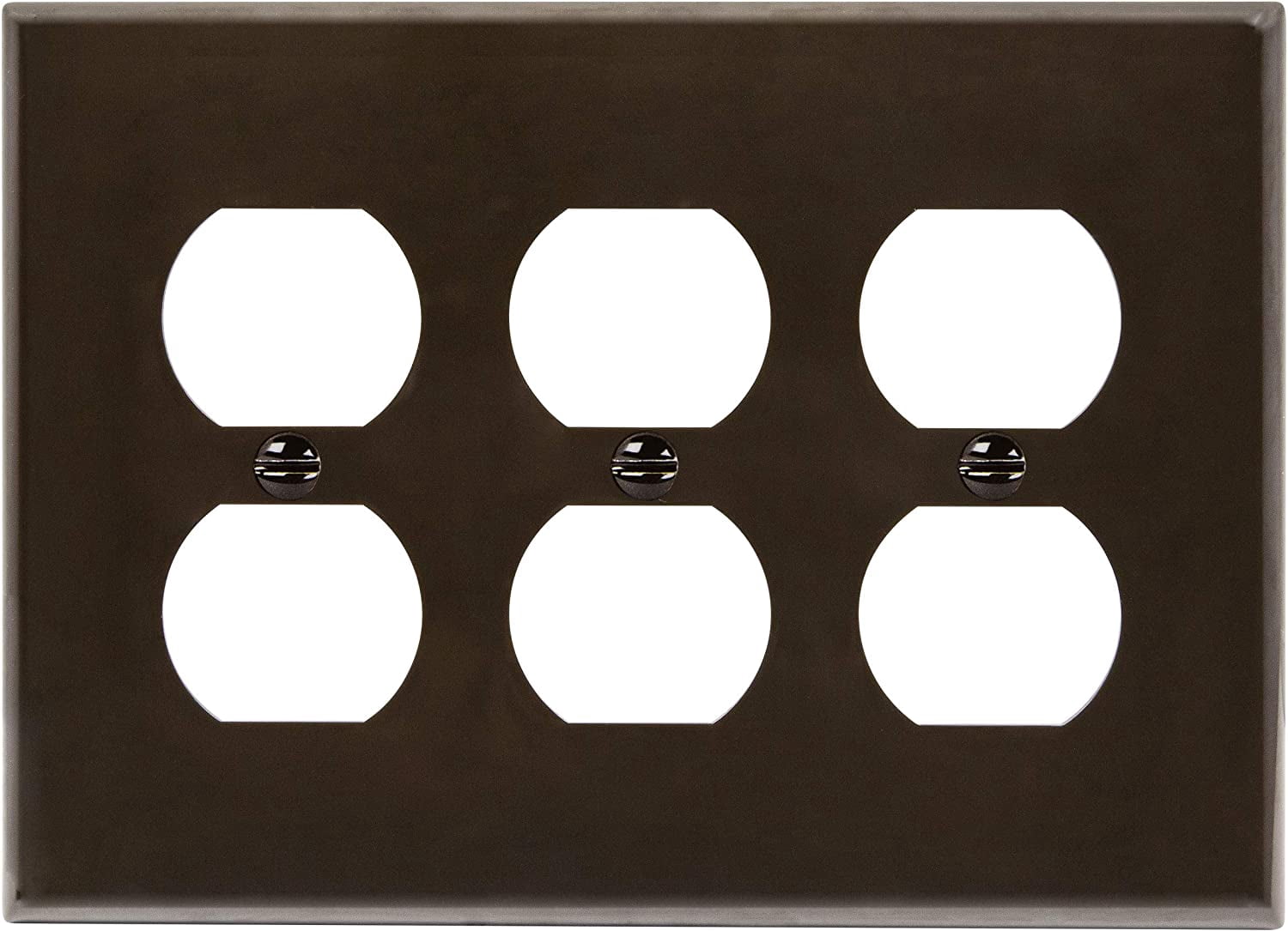 ENERLITES Duplex Receptacle Outlet Wall Plate, Gloss Finish, Midway ...