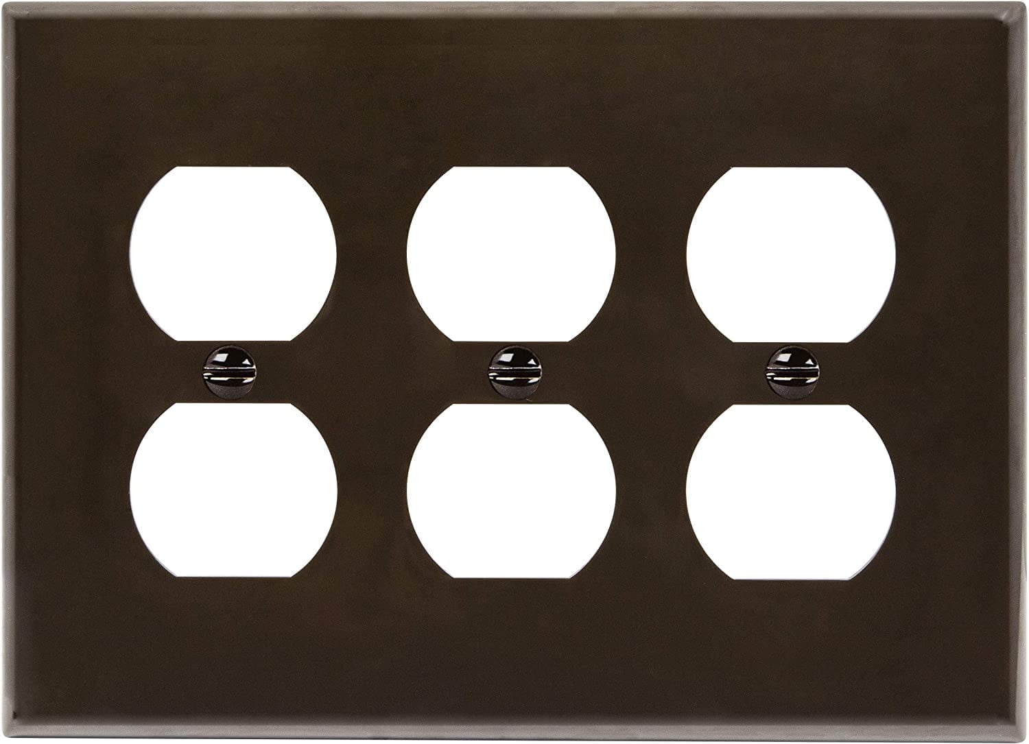 ENERLITES Duplex Receptacle Outlet Wall Plate, Gloss Finish, Midway ...