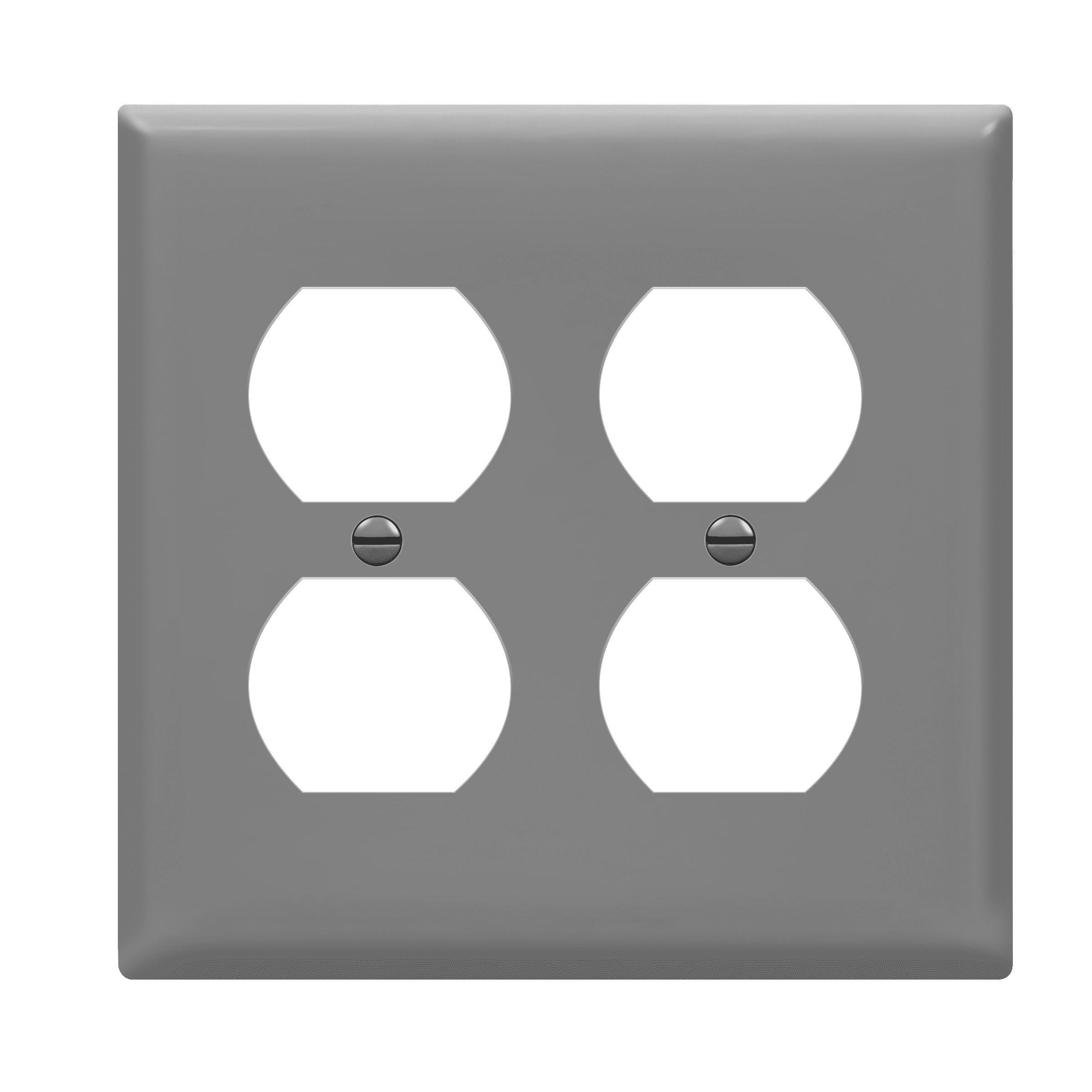 ENERLITES Duplex Receptacle Outlet Wall Plate, Gloss Finish, Standard ...