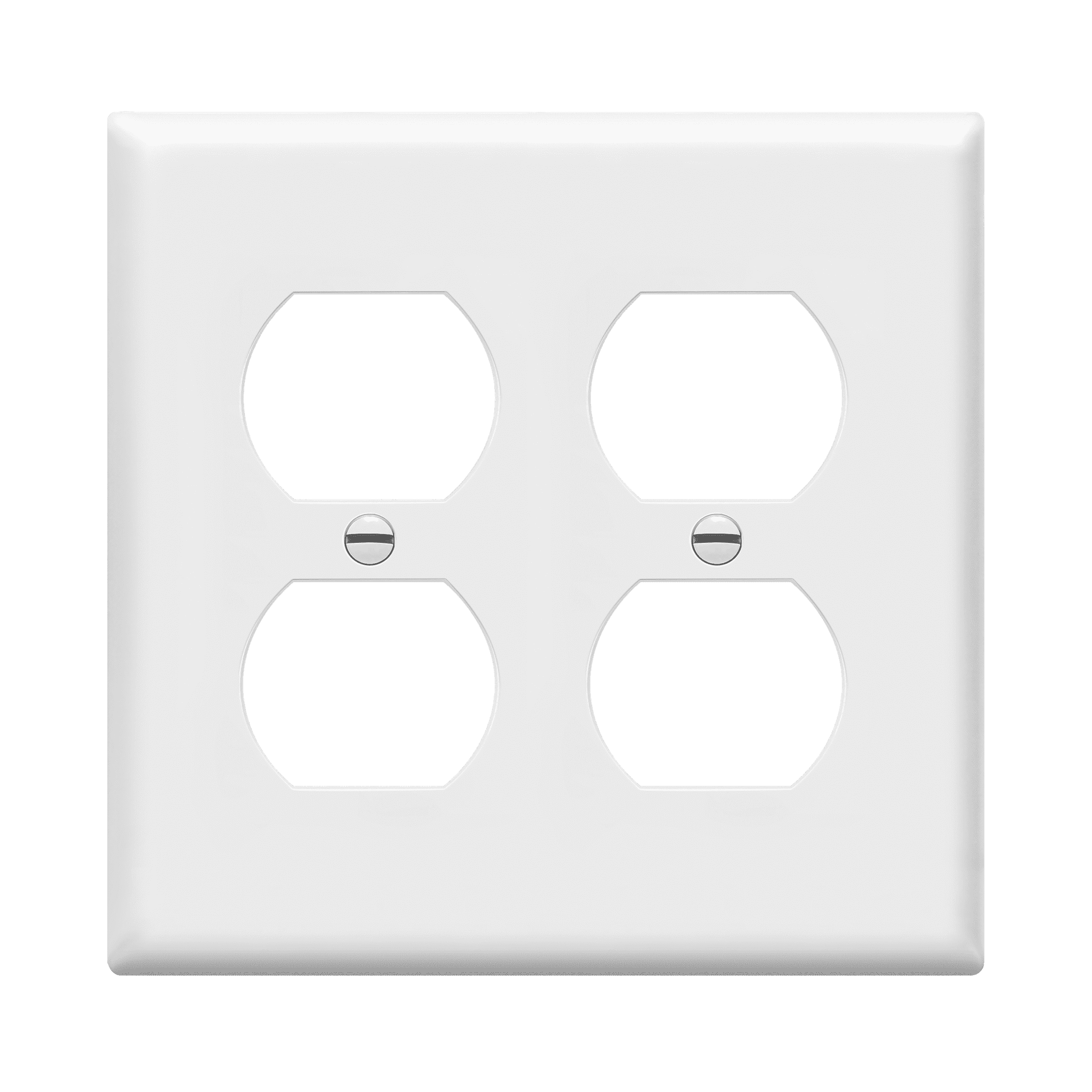 ENERLITES Duplex Receptacle Outlet Wall Plate, Midway Size 2-Gang 4.88 ...