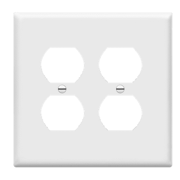 ENERLITES Mid-Size Duplex Receptacle Outlet Wall Plate, Electrical ...