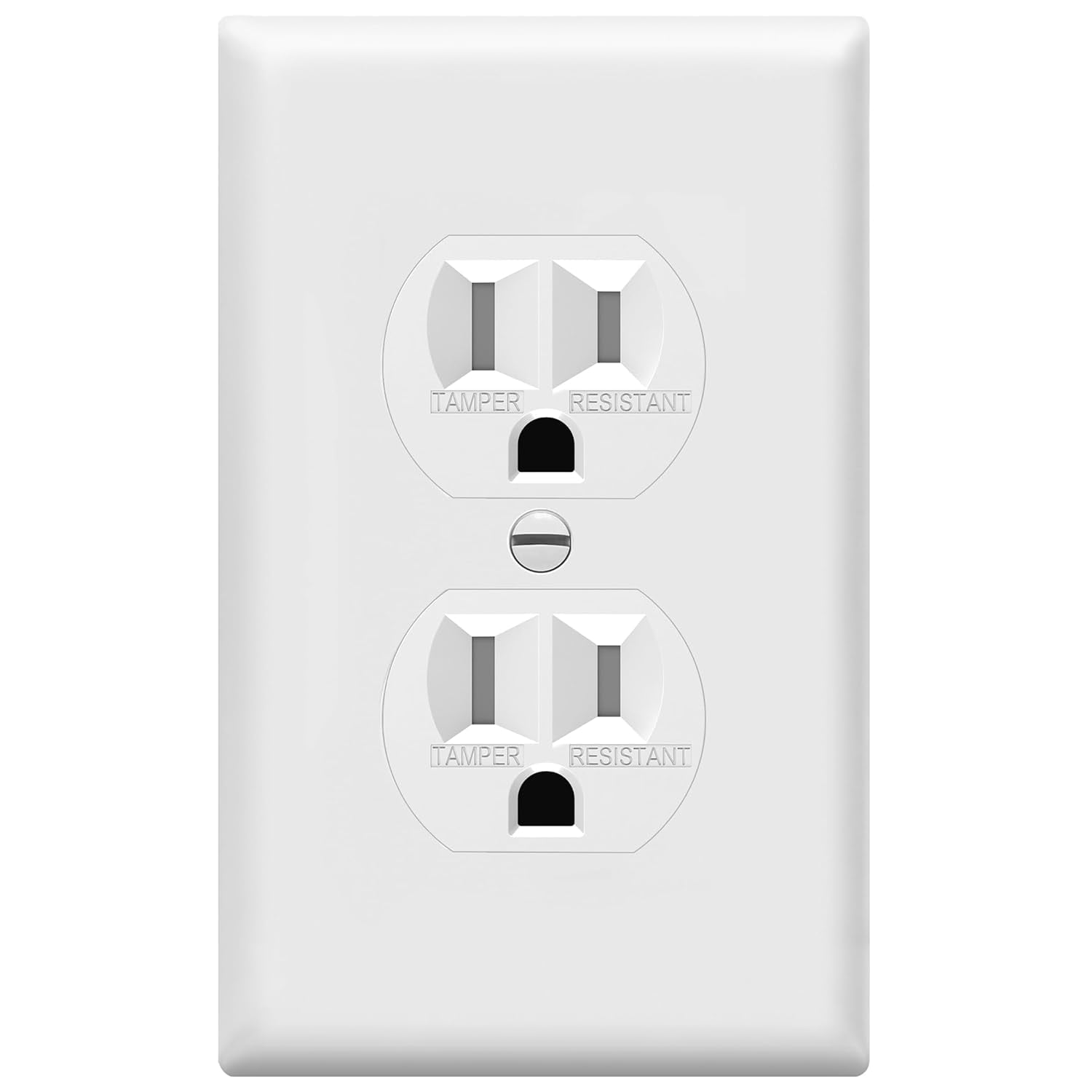 ENERLITES Duplex Receptacle Outlets and Wall Plates Bundle, Tamper ...