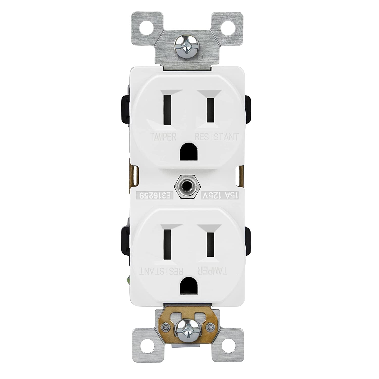 ENERLITES Duplex Receptacle, Tamper-Resistant Electrical Wall Outlets ...
