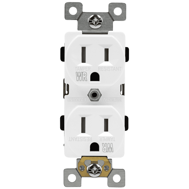 ENERLITES Duplex Receptacle, Tamper-Weather-Resistant, Residential ...