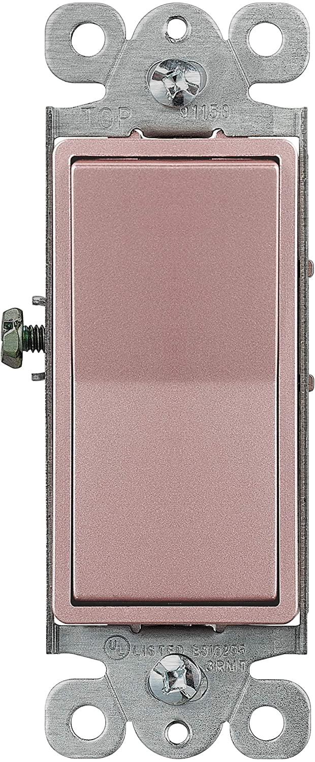 ENERLITES Elite Series Decorator Paddle Rocker Light Switch, Gloss ...