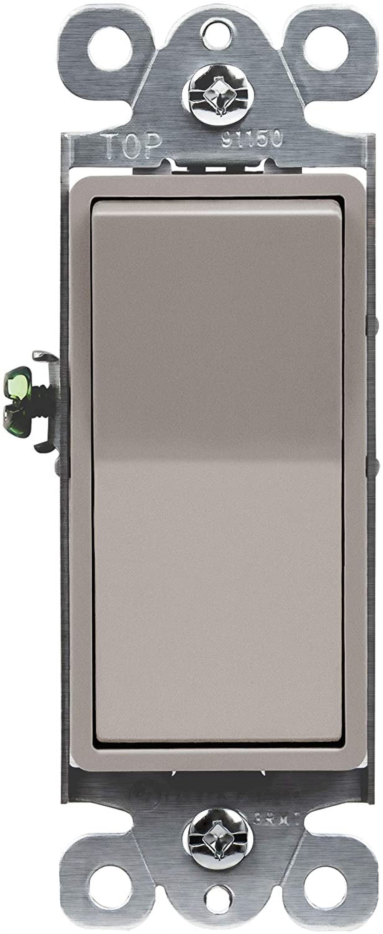 ENERLITES Elite Series Decorator Rocker Light Switch, 15A 120V/277V ...