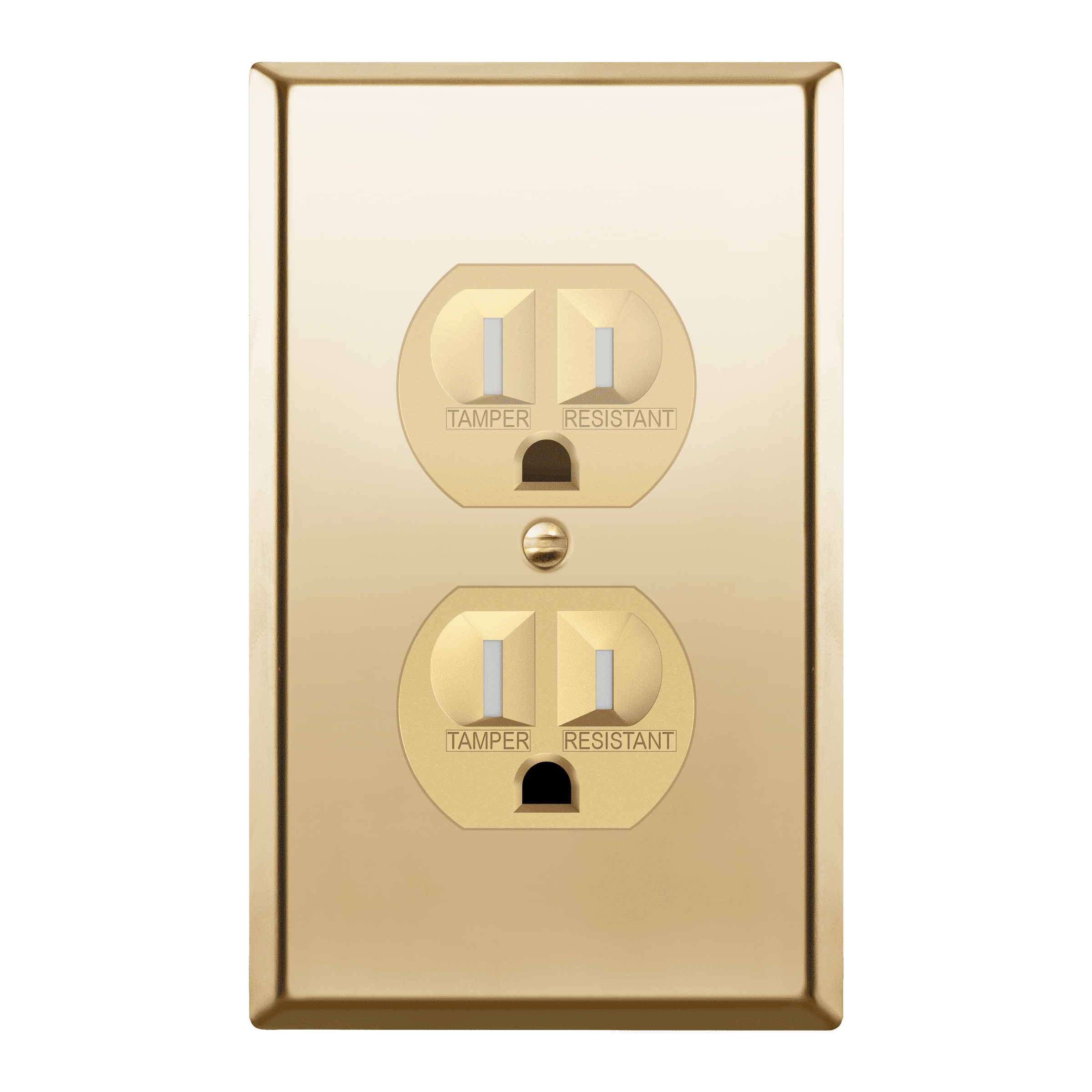 ENERLITES Elite Series Duplex Receptacle with Stainless Steel Metal ...