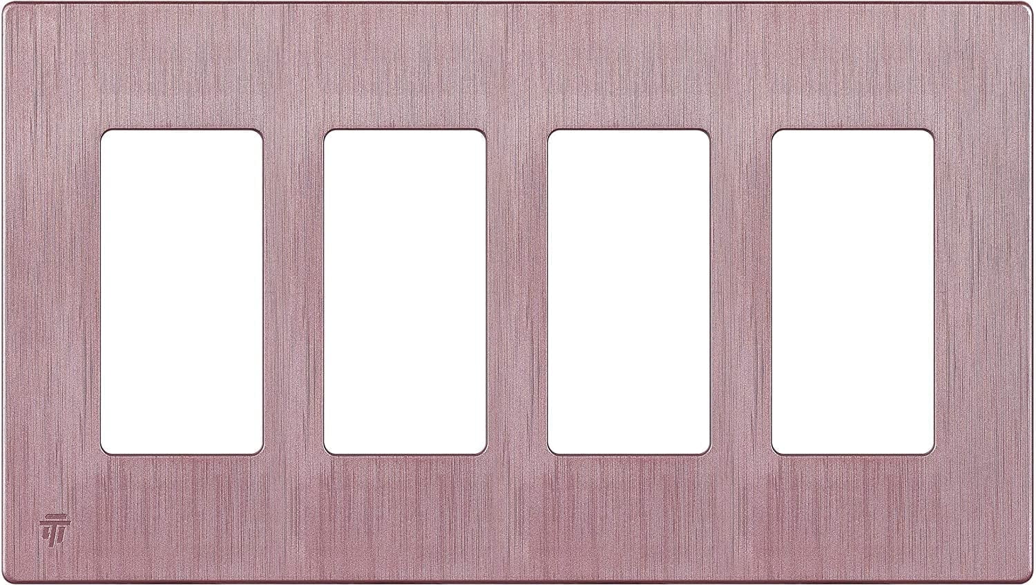 ENERLITES Elite Series Screwless Decorator Wall Plate Child Safe Outlet ...