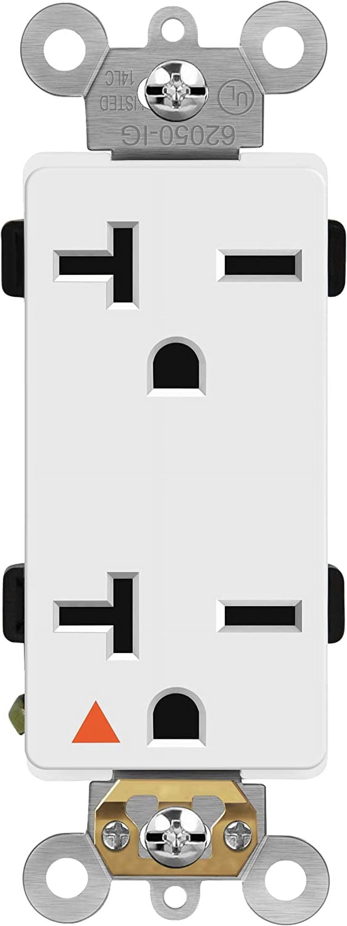 ENERLITES Isolated Ground Outlet, Industrial Grade Decorator Receptacle ...