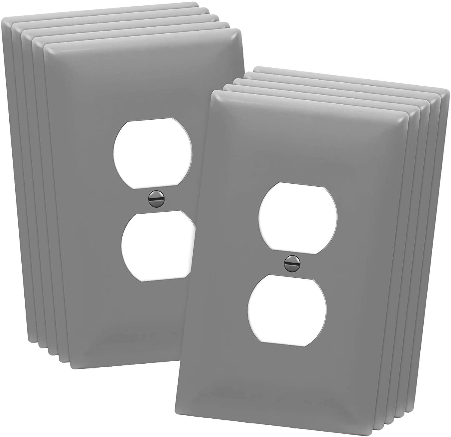 ENERLITES Jumbo Duplex Receptacle Outlet Wall Plate, Electrical Outlet ...