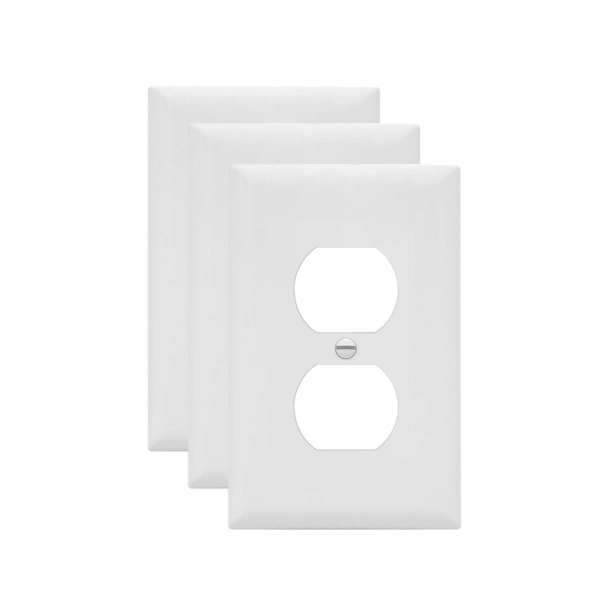 ENERLITES Mid-Size Duplex Receptacle Outlet Wall Plate, Electrical ...