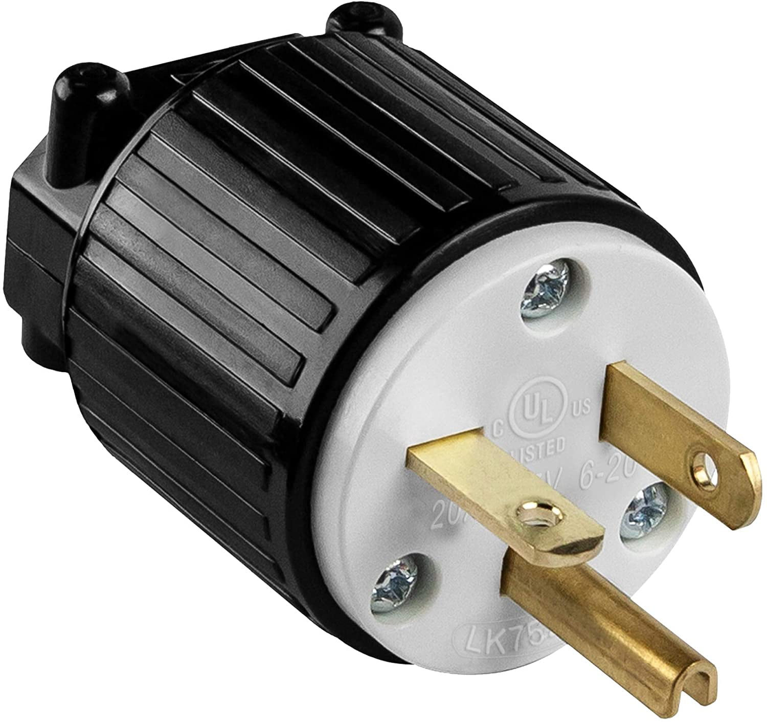 ENERLITES NEMA 6-20P Straight Blade Replacement Plug Connector, Male ...