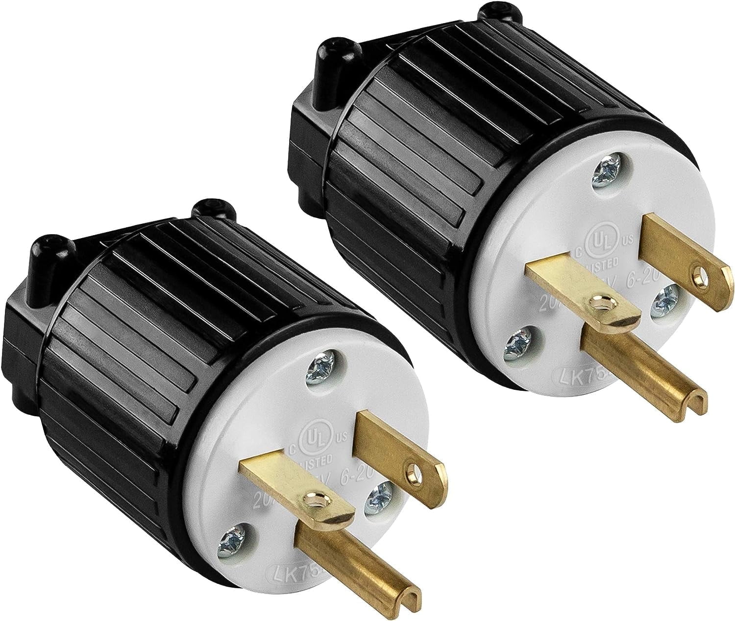 ENERLITES NEMA 6-20P Straight Blade Replacement Plug Connector, Male ...