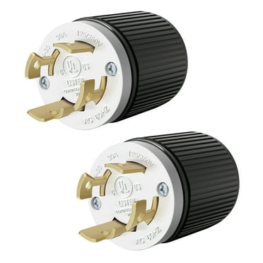 Leviton 4770-C NEMA L7-15P 15 Amp 277 Volt Locking Plug - Walmart.com