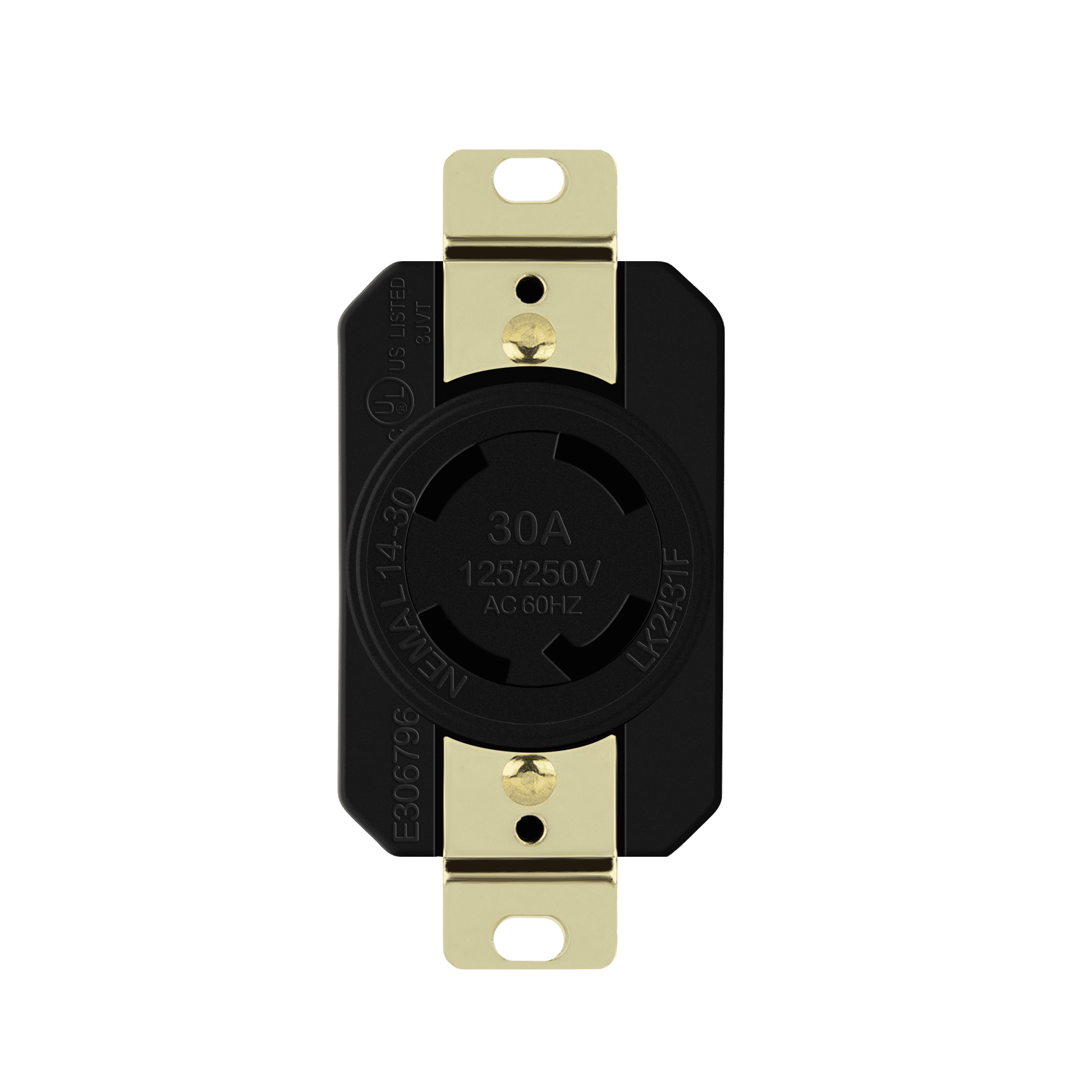 ENERLITES NEMA L14-30R Flush Mounting Locking Receptacle for Generator ...